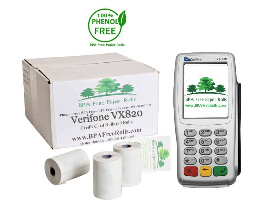 Verifone VX820 Till Paper Rolls | Verifone VX820 Machine Paper Rolls